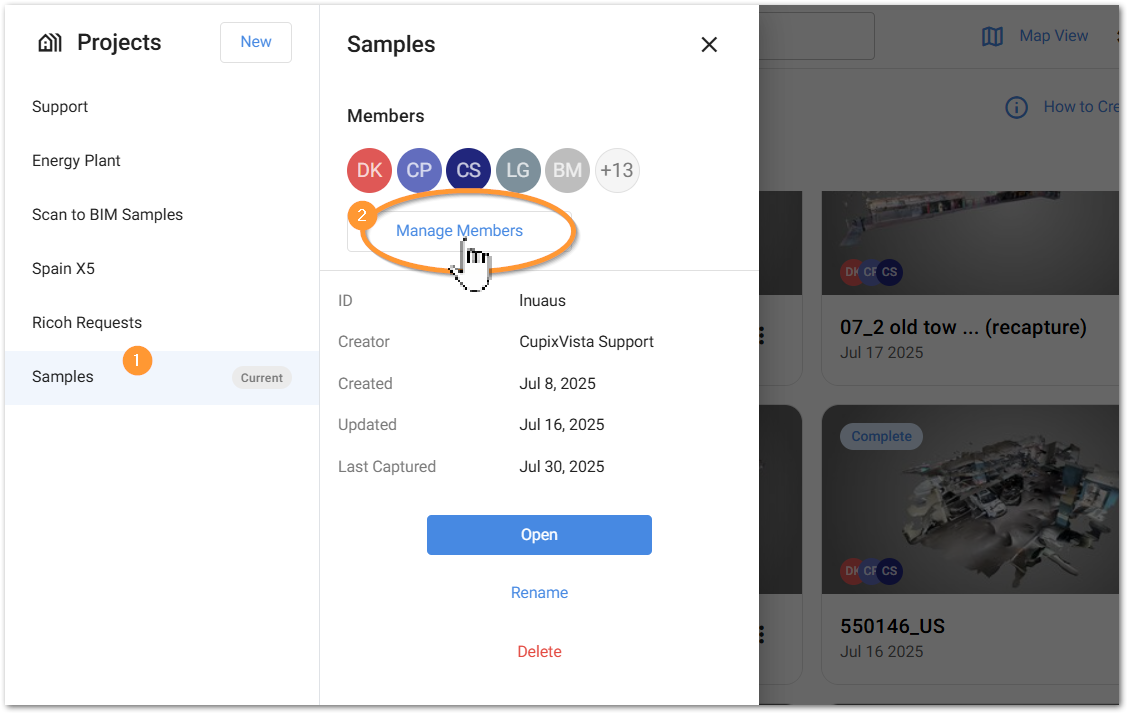 Sharing & Collaboration – CupixVista